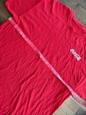 Vintage | Shirts | Coca Cola Bright Red Short Sleeve Logo Tee | Poshmark
